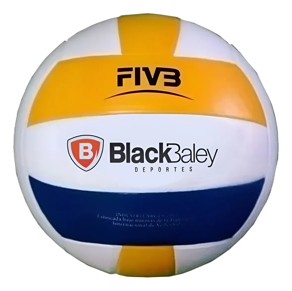 PELOTA DE VOLEY FIV3 TRICOLOR VULCANIZADA BB | Black Baley Deportes